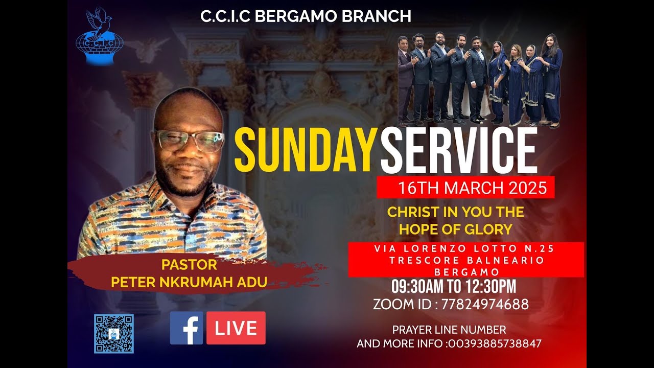 CCIC Bergamo Church 16/03/2025 - YouTube