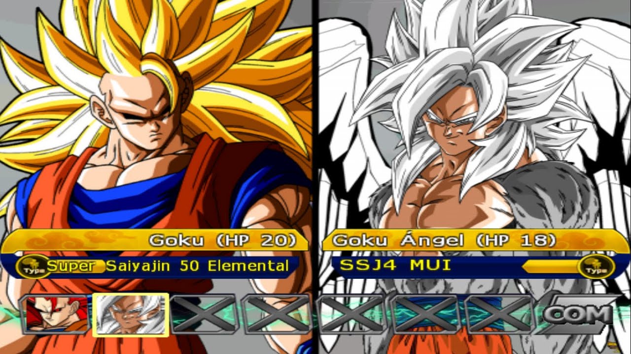 GOKU SSJ 50 ELEMENTAL VS EL ANGEL SSJ4 MUI Y SSJ 20.000 / DRAGON BALL ...