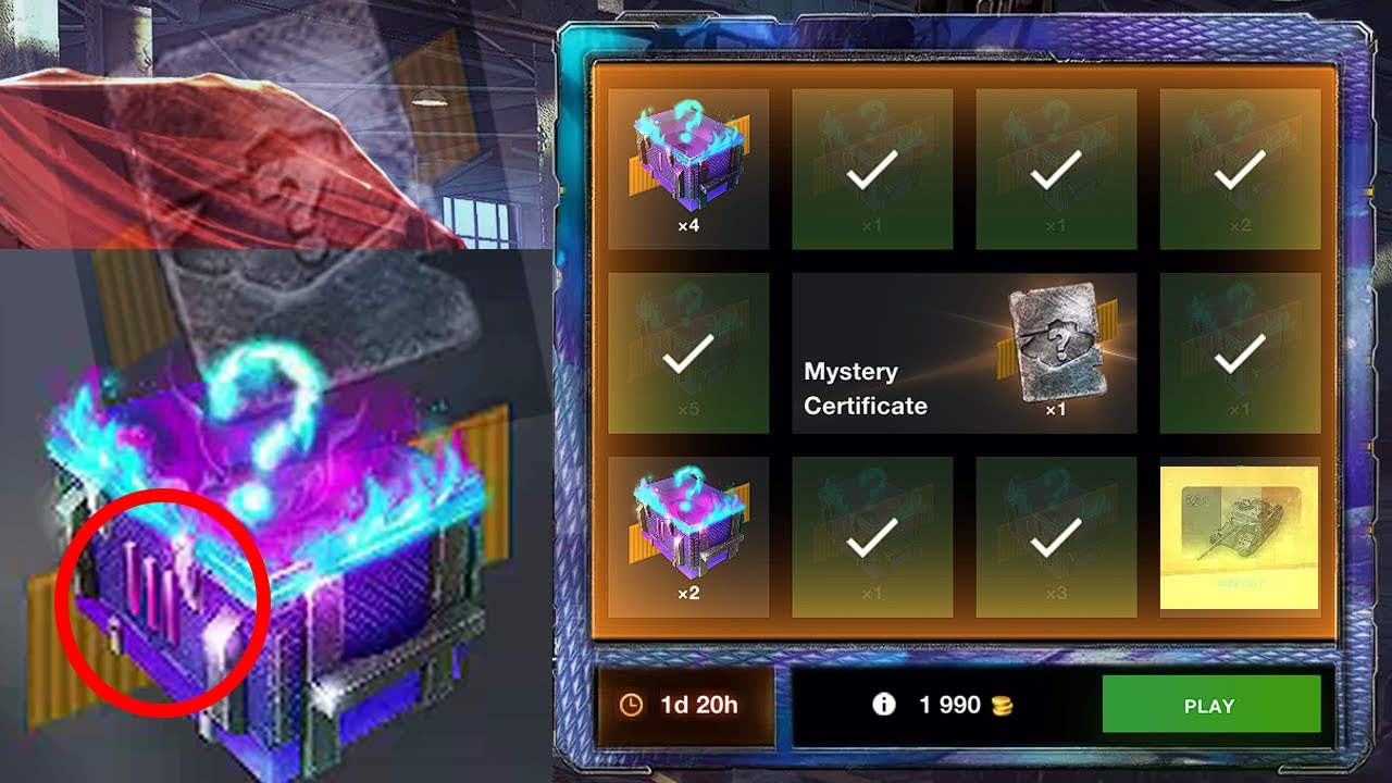 "Mystery Box DRAW " Draw and Opening Mystery Box Level I,II and III WoT ...