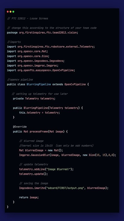 FIRST™ Steps to Computer Vision (#4): Blurring Tutorial - YouTube