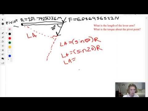 Calculating Lever Arm and Torque : Practice Problem - YouTube