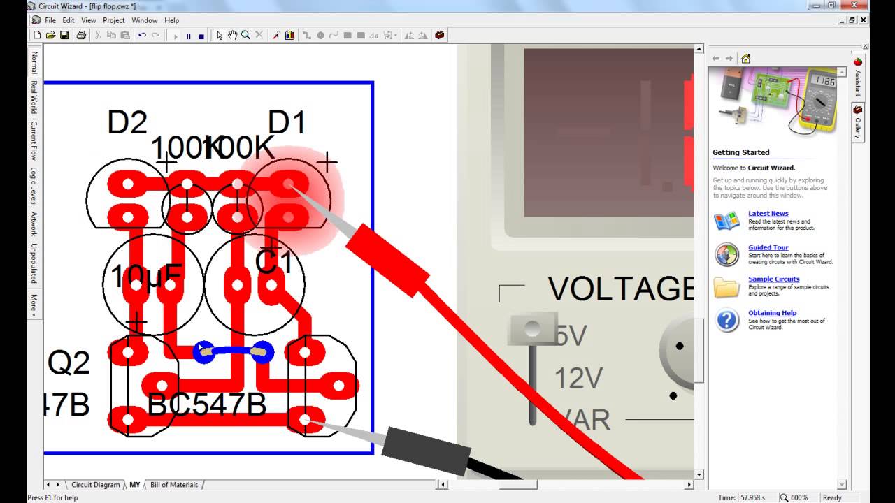 Flip-Flop Circuit and pcb + circuit - YouTube