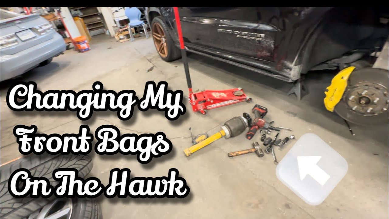 How to change the front struts on a Trackhawk and jeep Srt / Replacing ...