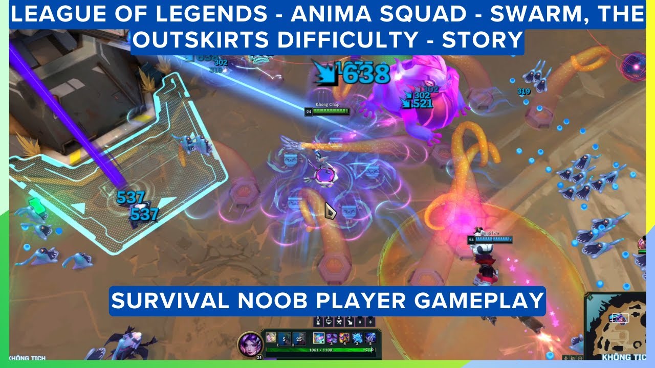 League Of Legends, Anima Squad, Swarm, The OutSkirts, Difficulty Story ...