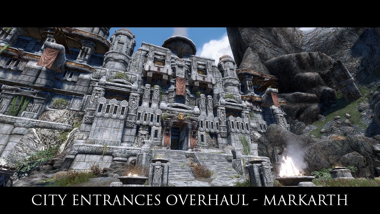 Skyrim SE Mods: City Entrances Overhaul - Markarth - YouTube