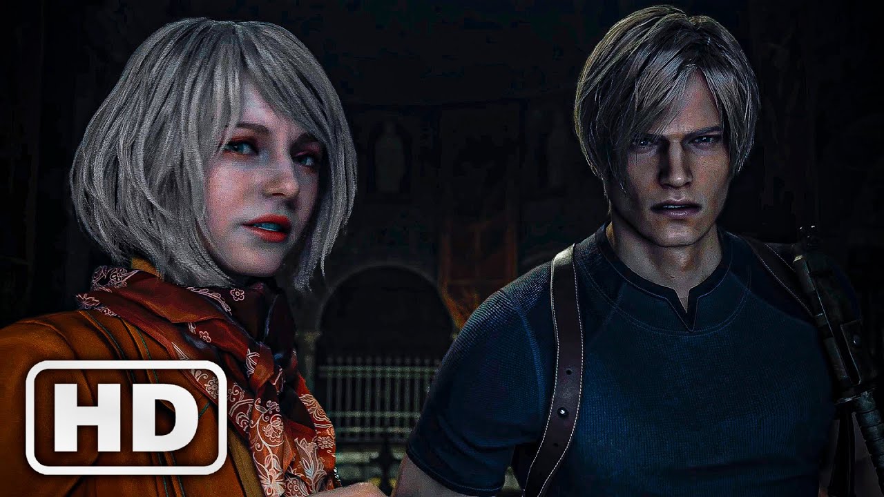 Resident Evil 4 Remake - Leon finds the president's daughter Ashley 4K ...