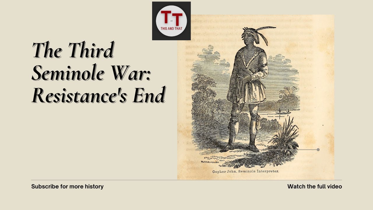The Third Seminole War: The Final Struggle for Seminole Resistance ...
