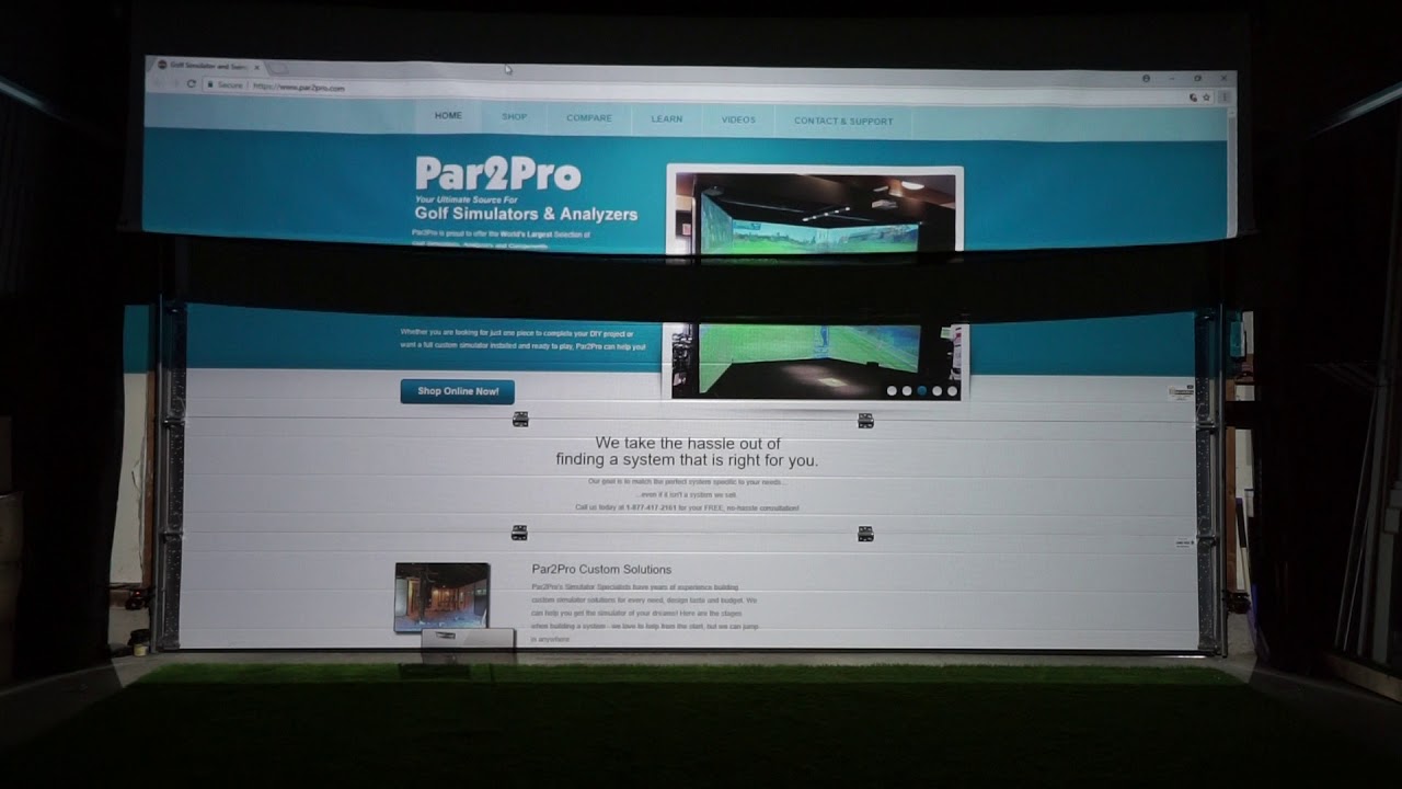 NEW! Stealth Retractable Impact Projection Screen - Operation & Look ...