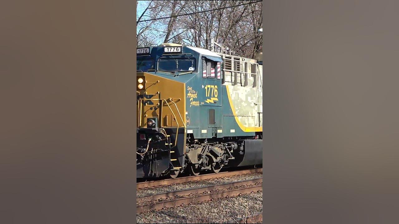 CSX "Spirit of our Armed Forces" #1776 Leads in New Jersey #train #csx #railroad - YouTube