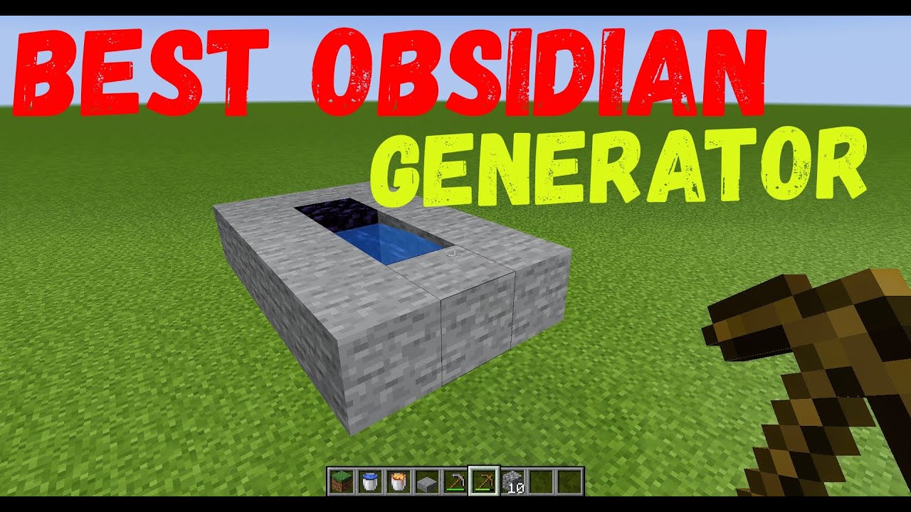 BEST OBSIDIAN GENERATOR in Minecraft - YouTube