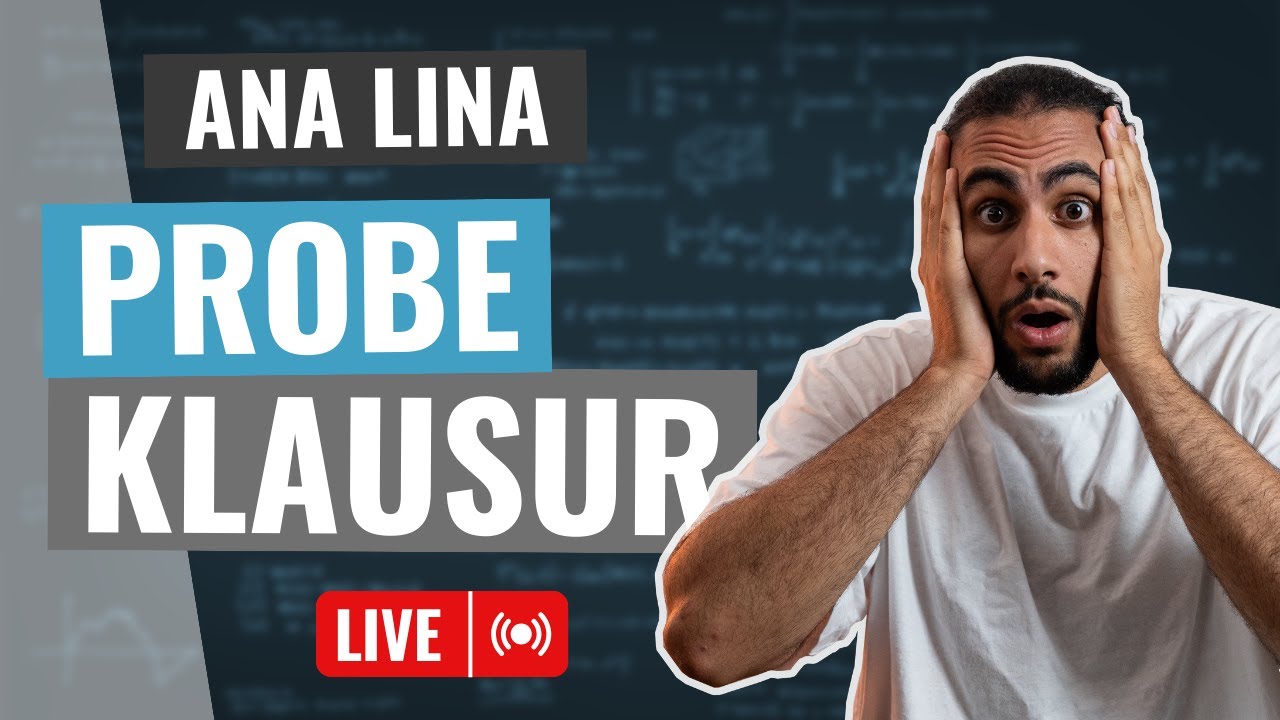 Ana LinA für Ingenieure Probeklausur Livestream - YouTube