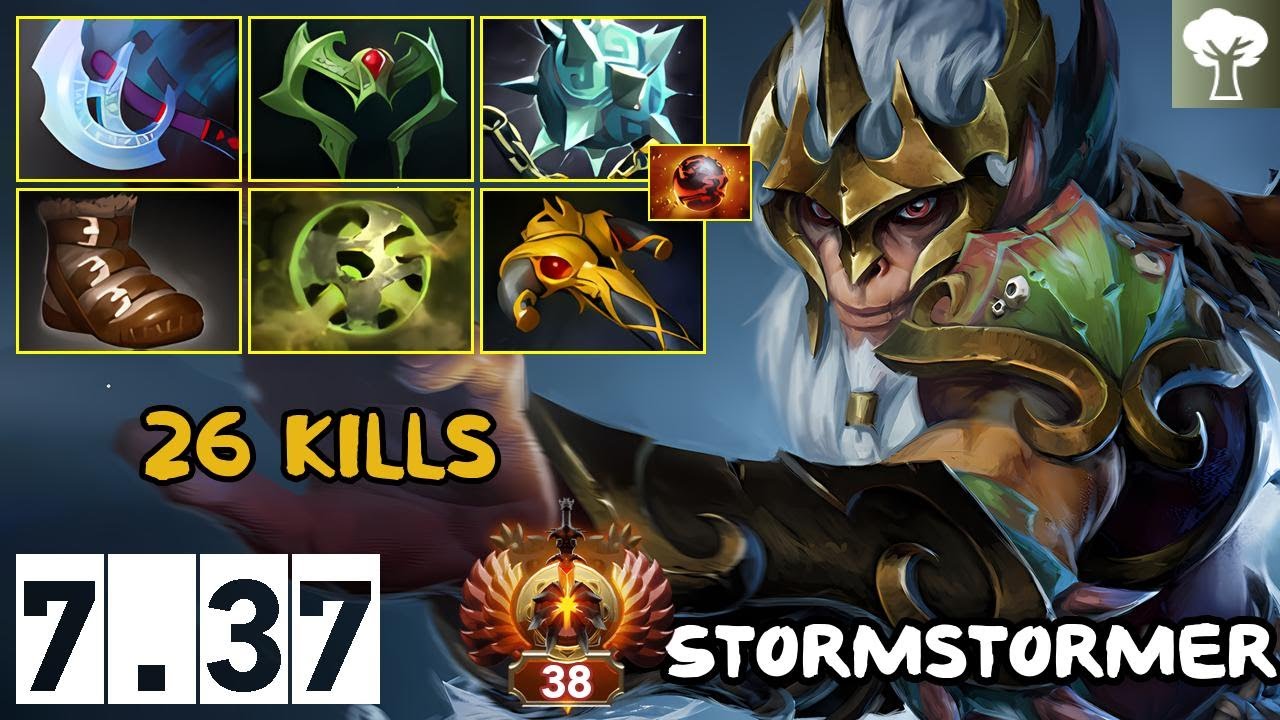 Stormstormer - Monkey King Pos 2 - 26 kills - 7.37 - Immortal Dota ...