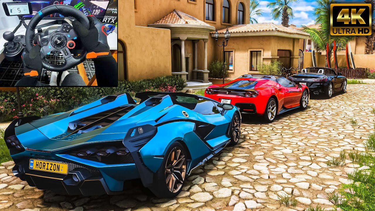 Forza Horizon Convertible Cars CONVOY | Forza Horizon 5 | Steering ...