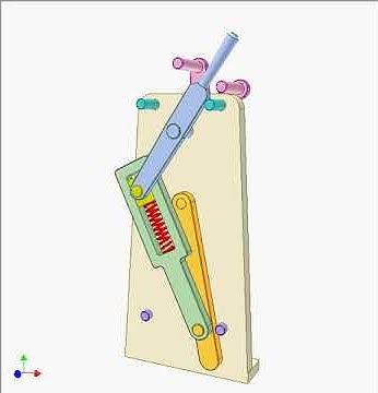 Spring toggle mechanism 9480p | Mechanisms |Mechanical Engineering | Design Concepts | - YouTube