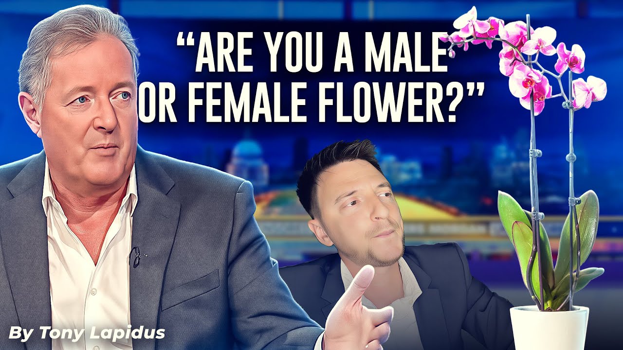 Piers Morgan's Outrageous Interview with a Non-Binary Flower! - YouTube