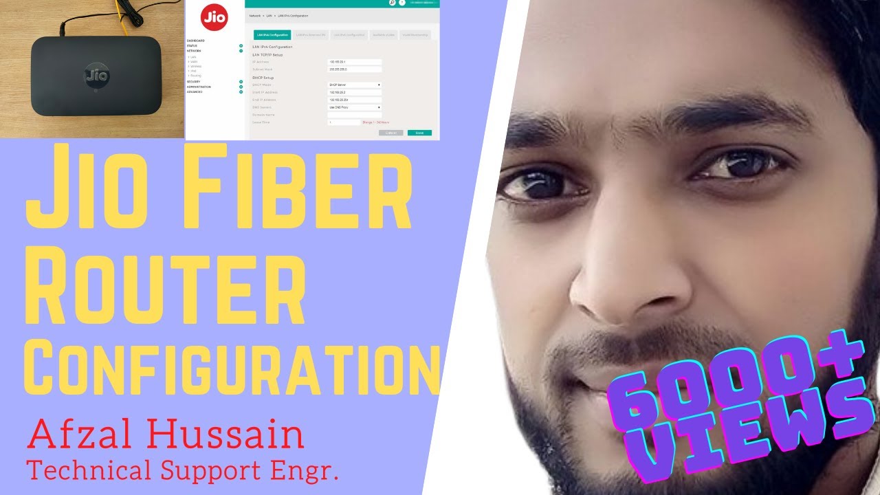 JioFibre Router Basic Configuration,LAN IP Changing, Wireless Settings ...