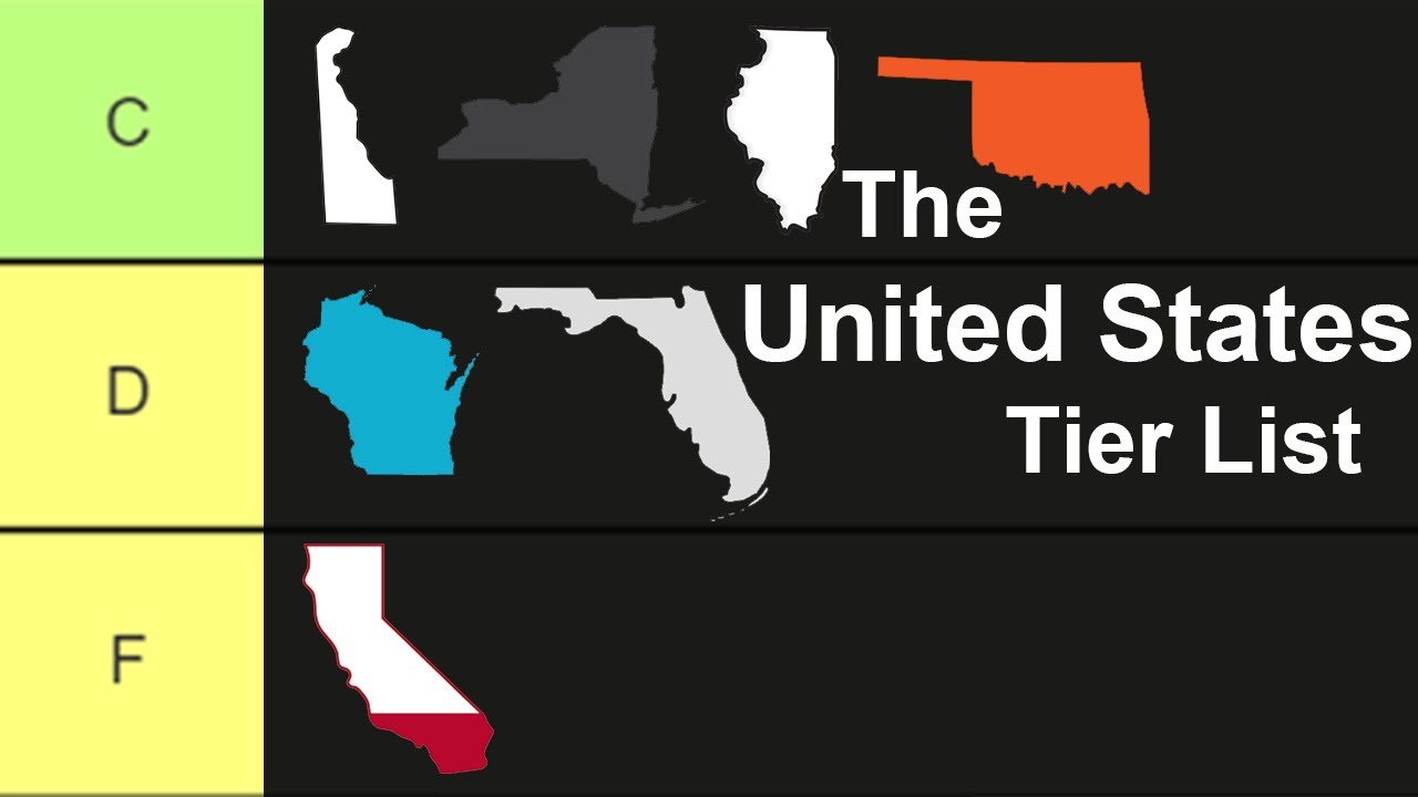 We Made A US States Tier List - YouTube