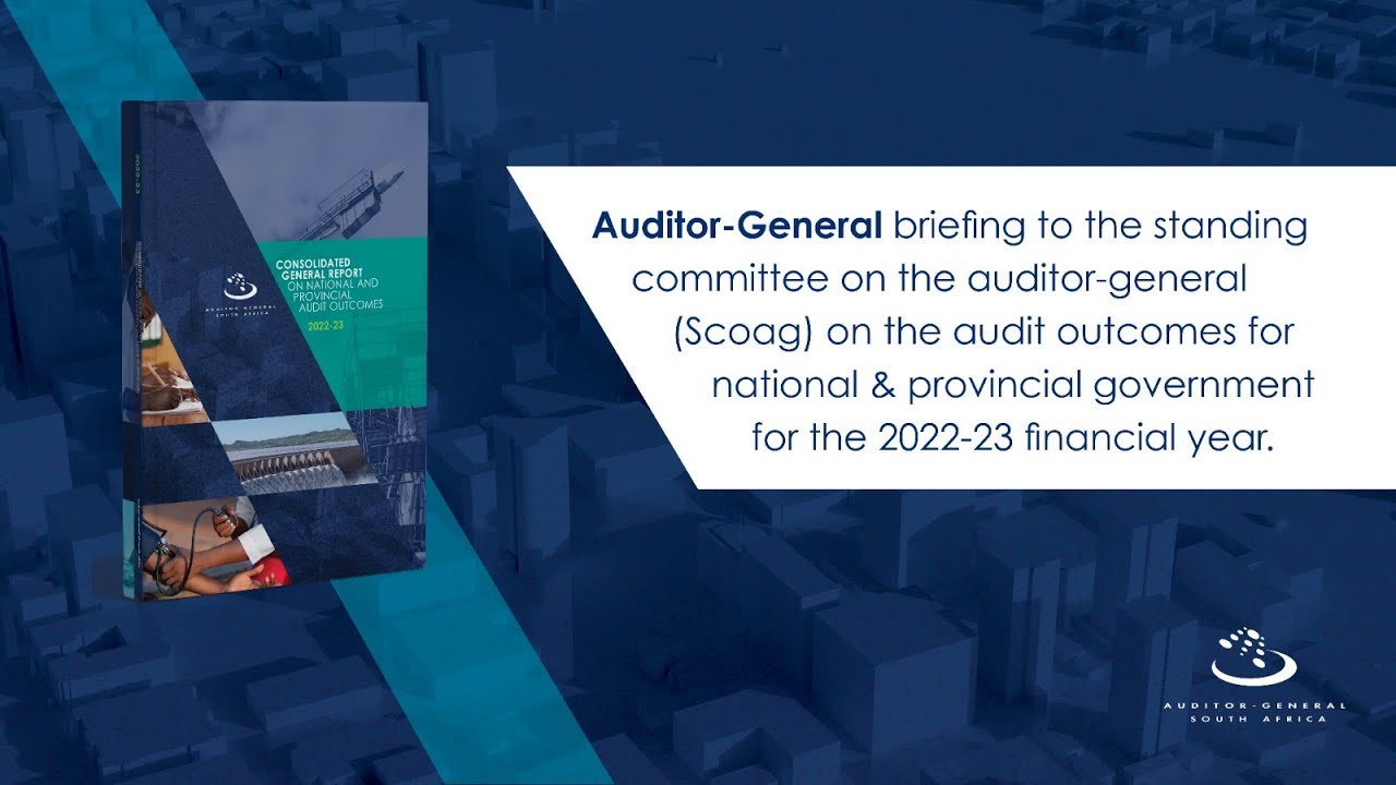 AG briefing on audit outcomes for national & provincial government for ...