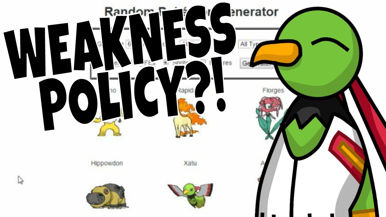 Xatu Weakness Policy??! - Random Pokemon Generator | SESION OU SHOWDOWN ...