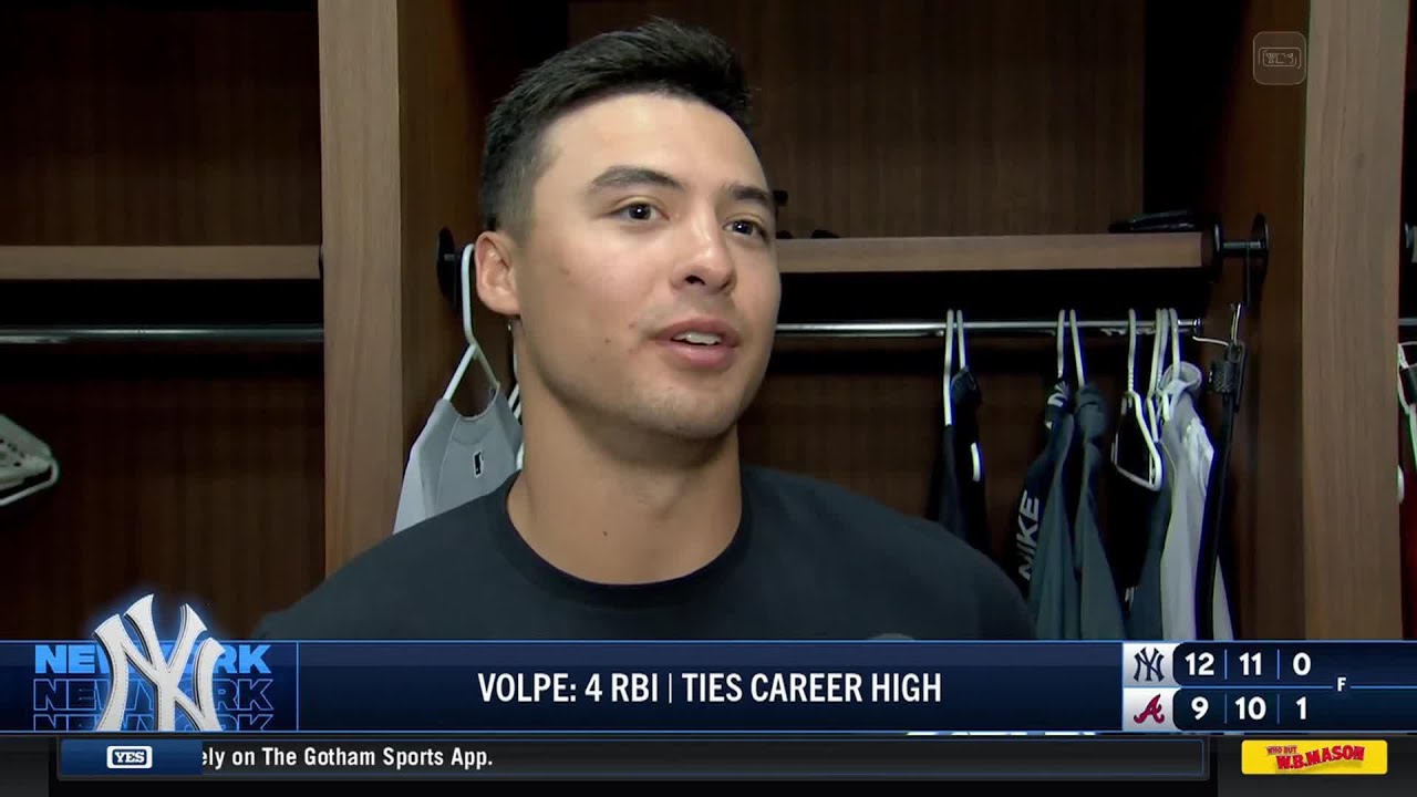 Anthony Volpe homers twice in Atlanta - YouTube