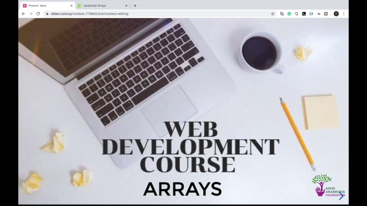 Introduction To Javascript Arrays Youtube 9388