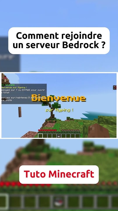 Comment rejoindre Serveur Minecraft sur Bedrock ? - YouTube
