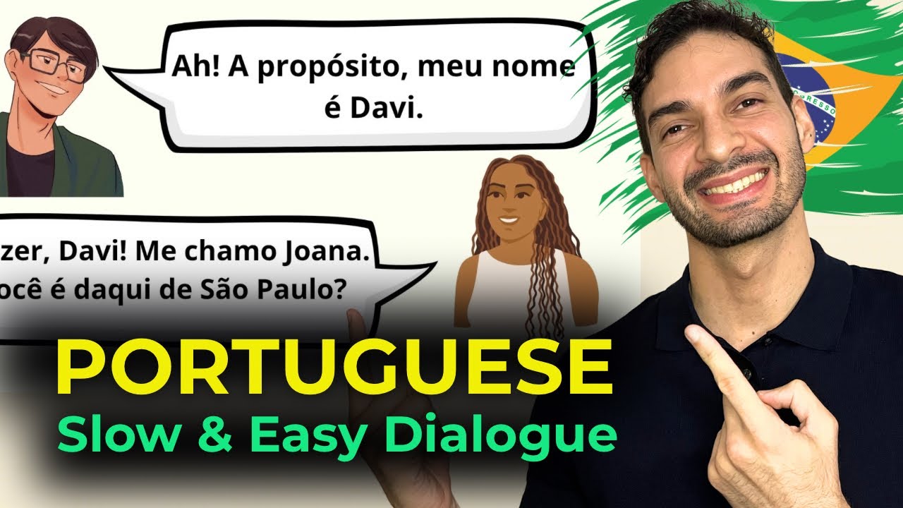 Learn Portuguese Conversation for Beginners | Easy Brazilian Portuguese - YouTube