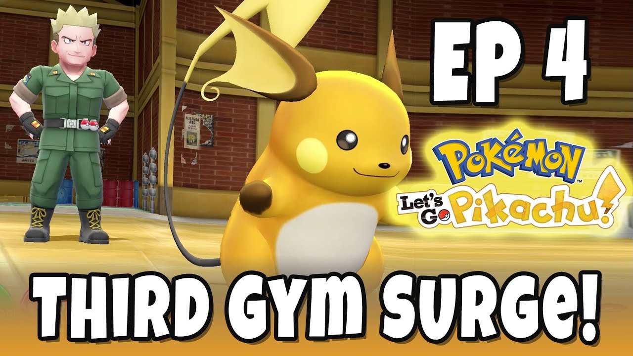 POKEMON LET'S GO PIKACHU EPISODE 4! Vermilion City and Lt Surge Gym ...