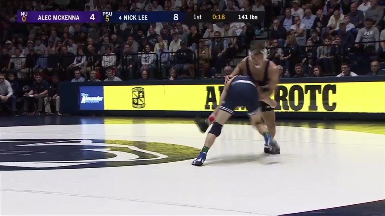 141 LBS: Alec McKenna (Northwestern) vs. #4 Nick Lee (Penn State ...