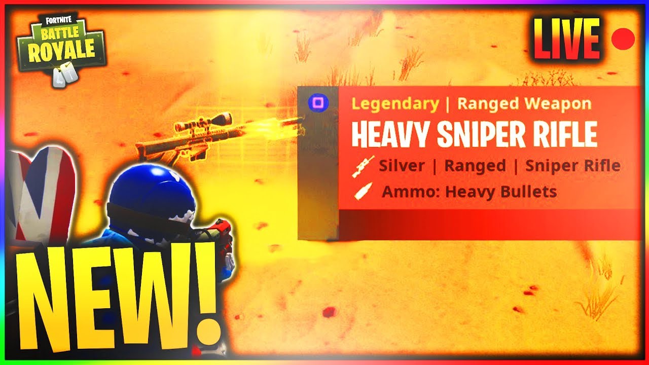 *NEW* "HEAVY SNIPER" OUT NOW! NEW SNIPER GAMEPLAY LIVE IN FORTNITE ...