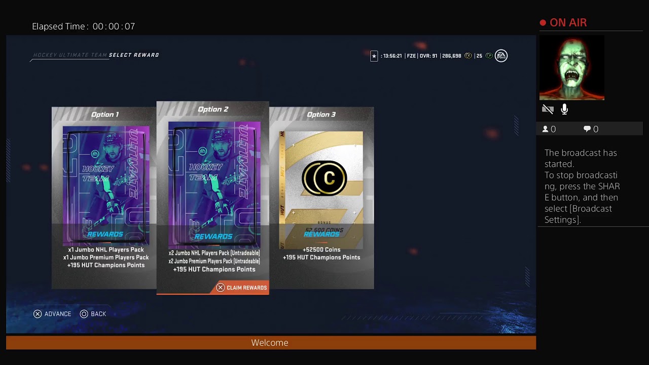 NHL 20 RIVAL CHRISTMAS PACKS RIVAL REWARD - YouTube