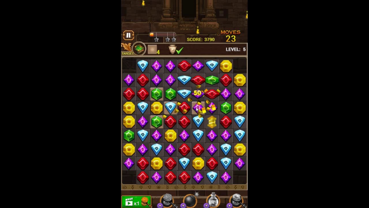Match 3 Game With Pyramid Ancient Theme | Jewel Ancient: find treasure ...
