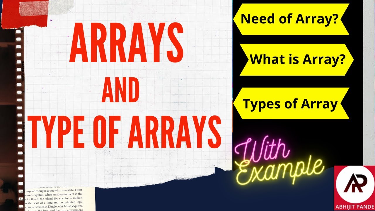 Array and Types of Array - YouTube