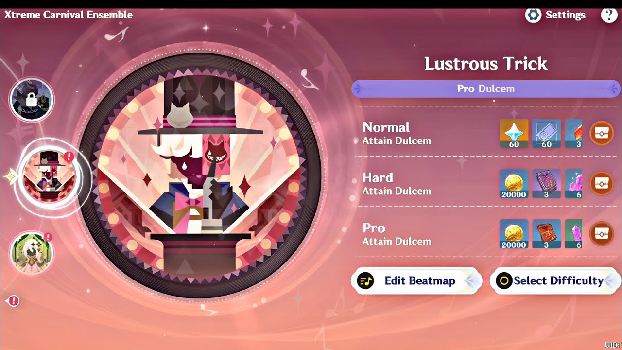 [Event] Pro mode - Xtreme Carnival Ensemble: Lustrous Trick part 1 ...