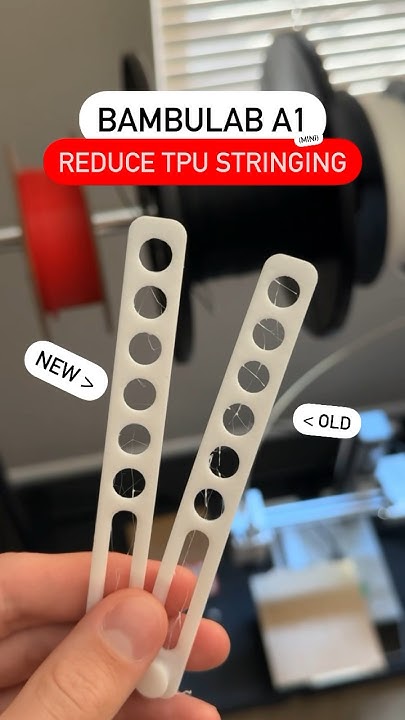 REDUCE TPU STRINGING #3dprinting #bambulab - YouTube