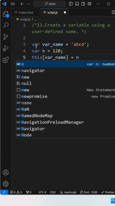 13150 Basic Javascript Interview Problems Htmlcssjavascript Short Youtube