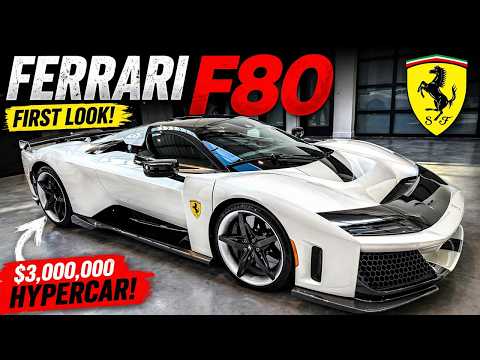 ERSTER BLICK: Der 3 Millionen Dollar teure Ferrari F80 Hypercar in Perlweiß 🤯
