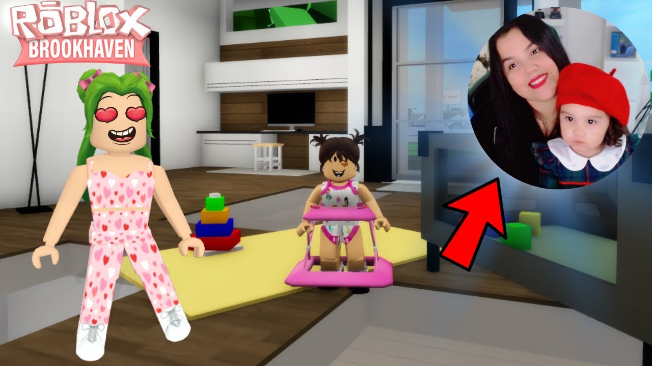 ENSEÑO A MI HIJA GÉNESIS A JUGAR BROOKHAVEN ROBLOX POR PRIMERA VEZ ...