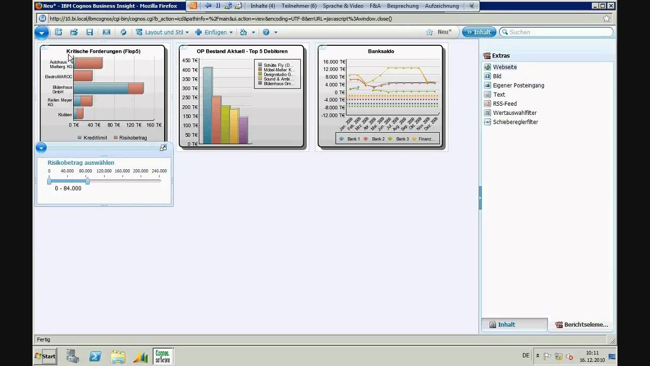 IBM Cognos 10 - Was ist neu (Teil1) - YouTube