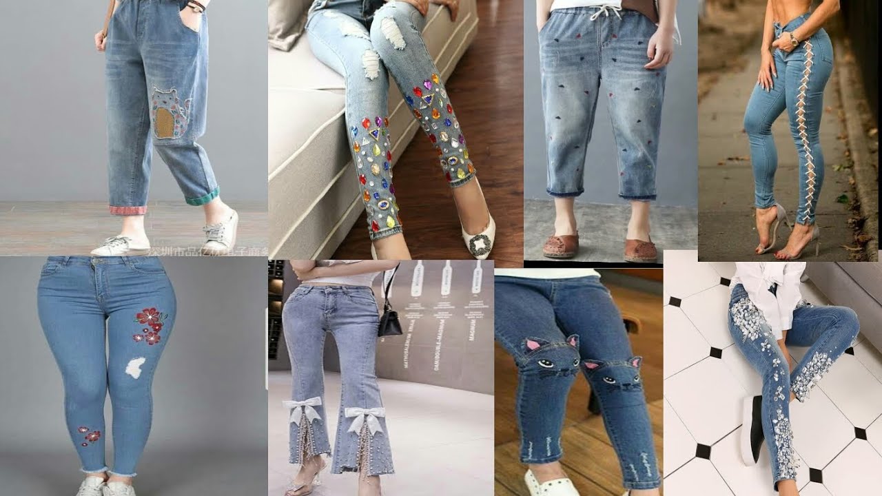 stylish beautiful jeans pant different style😍 latest and women nice ...