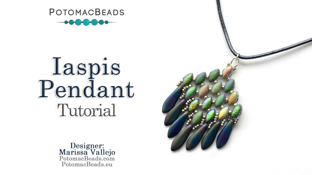 Iaspis Pendant - DIY Jewelry Making Tutorial by PotomacBeads - YouTube