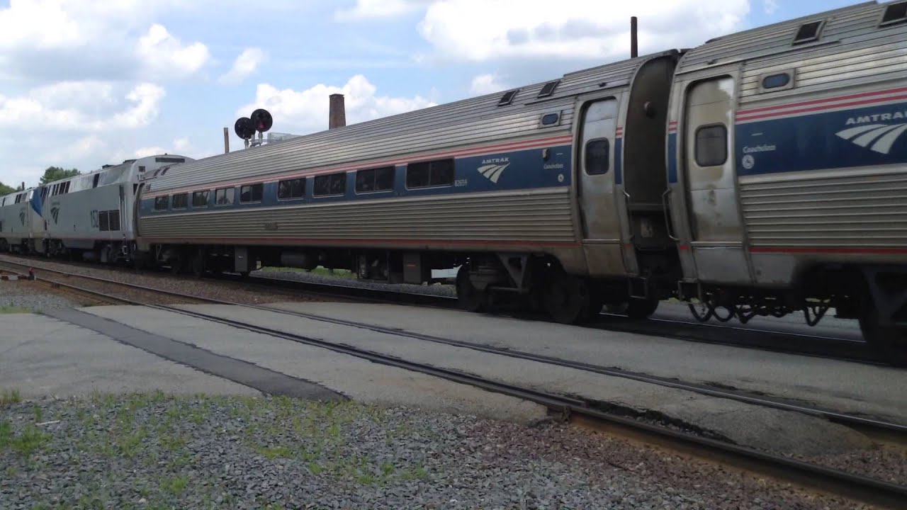 Amtrak 684 w/ extra equipment including PAR OCS coach ST 100 at Cross ...
