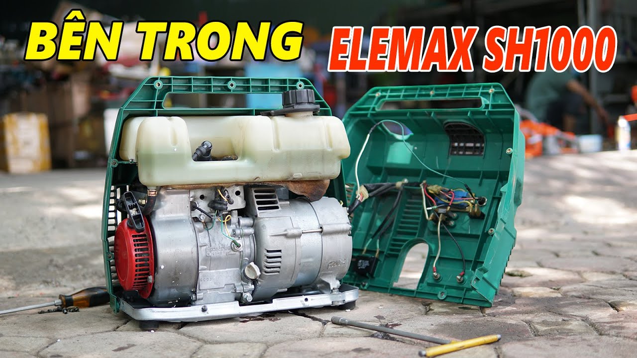 Soi Bên Trong Chiếc Máy Phát Điện Xách Tay Elemax SH1000DX Nhật Bãi | Tại SAo Nó là HUYỀN THOẠI ...