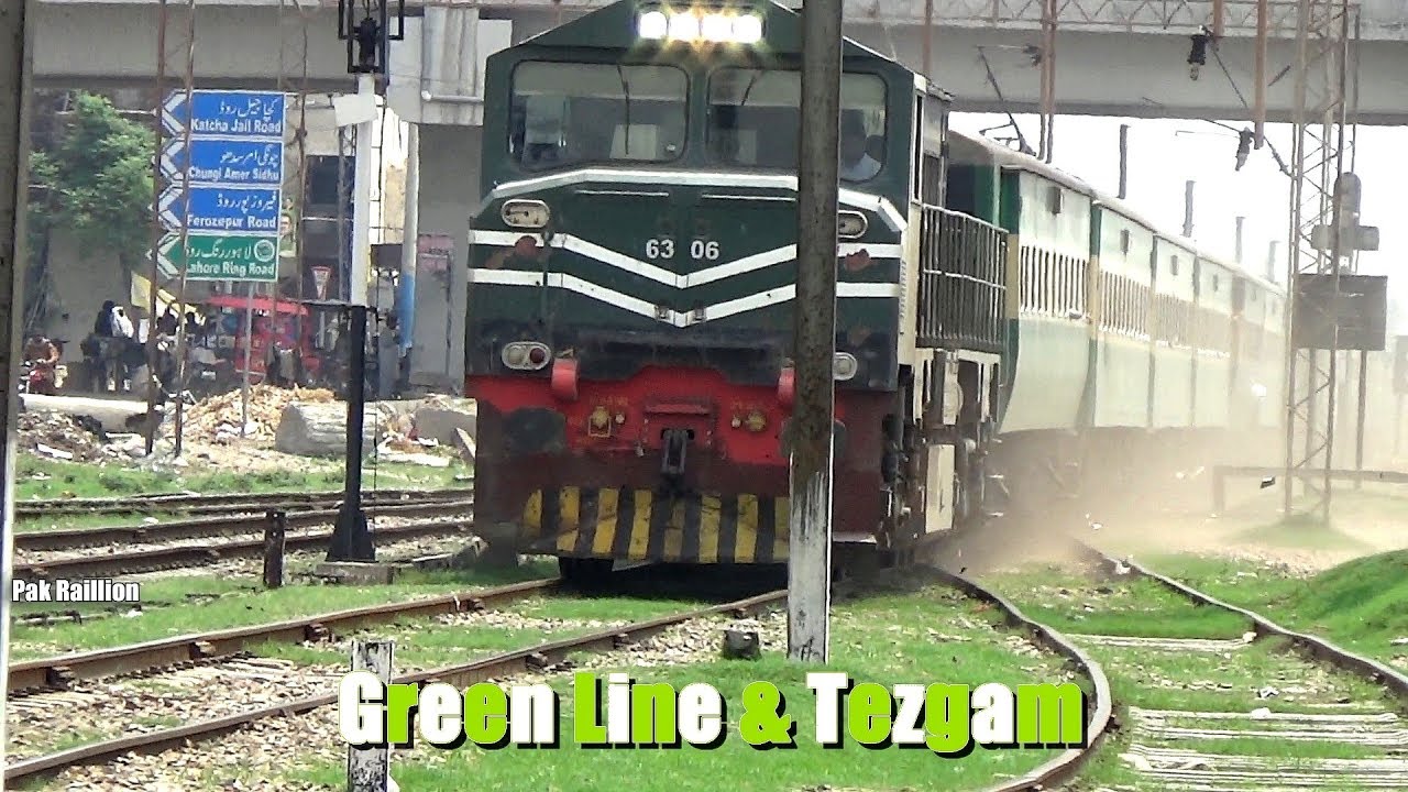 Two Long Haul Trains Of Pak-Rail Making Arrival At Lahore - YouTube