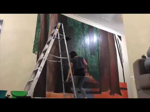 Redwoods Mural Timelapse - Rock Solid Backpackers