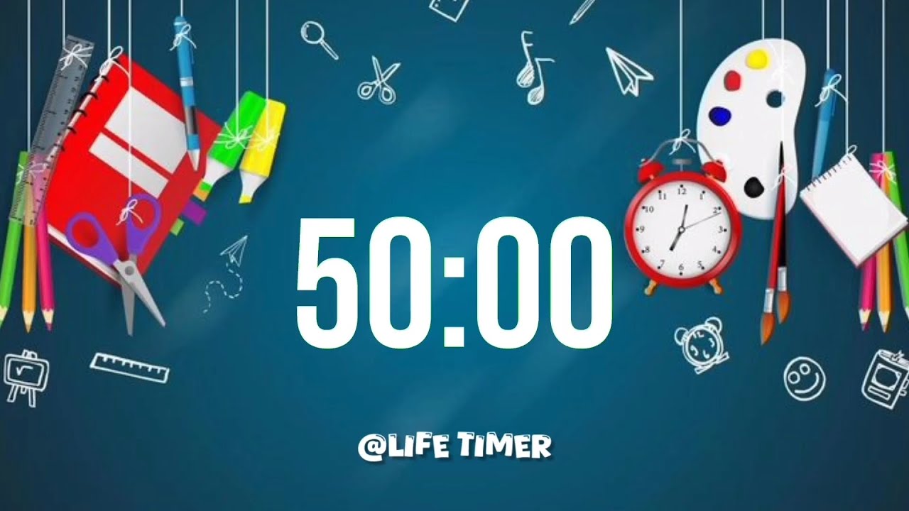 50 Minute Creative Countdown Timer | Focus & Productivity with Alaram ⏰ ...