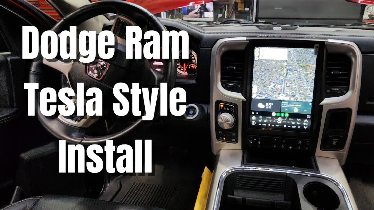 Install The Best Tesla Style Radio For Your Dodge Ram (Step By Step ...