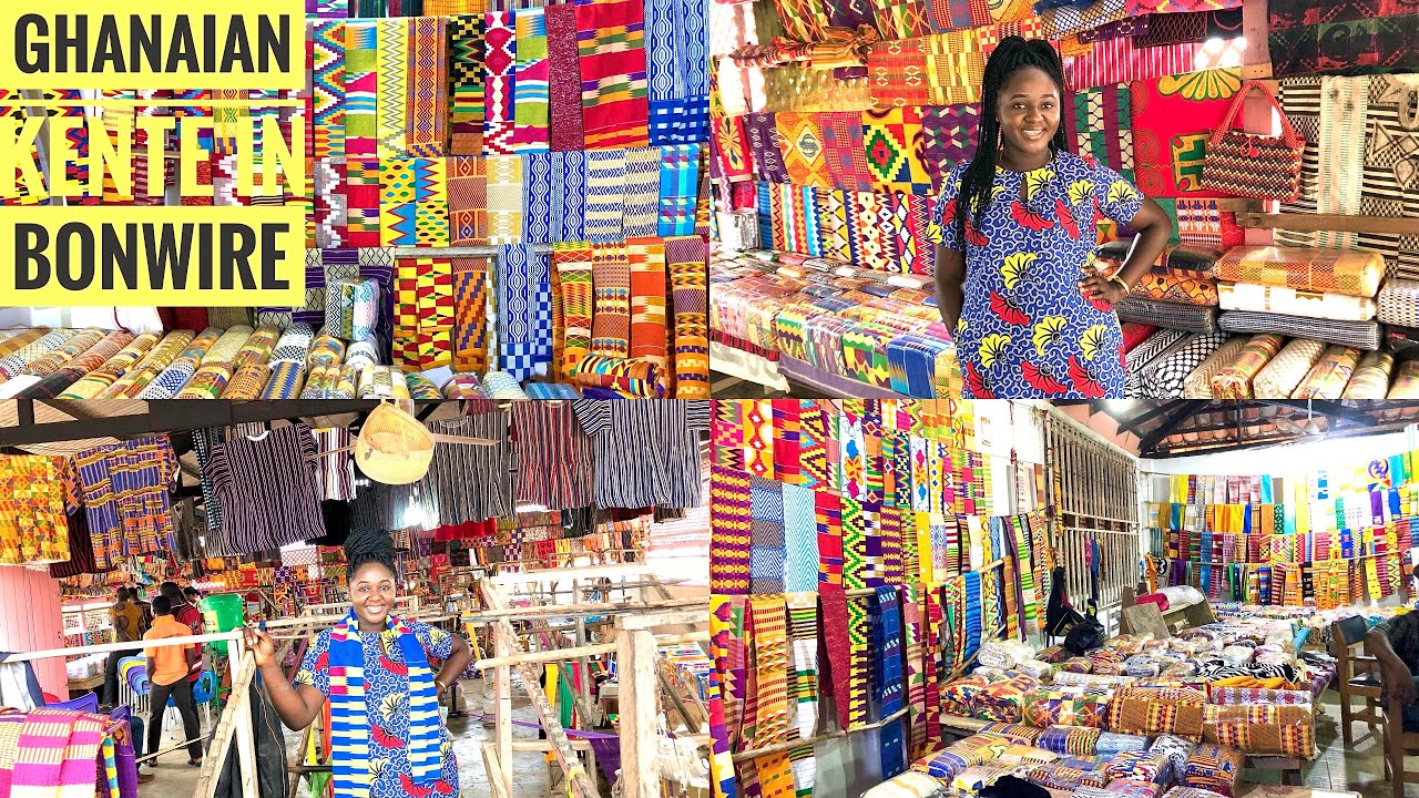 VISITING THE HOME OF QUALITY KENTE IN THE WORLD, BONWIRE & LEARNING THE ...