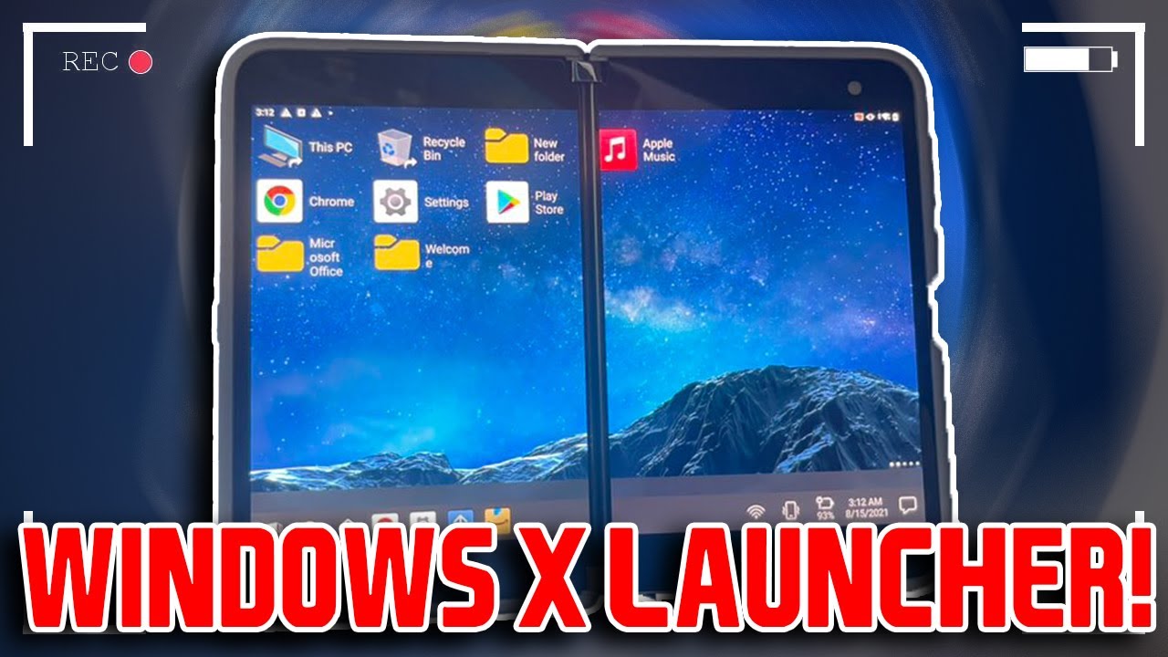 MICROSOFT SURFACE DUO WINDOWS X LAUNCHER REVIEW! | THE MOST POLISHED ...