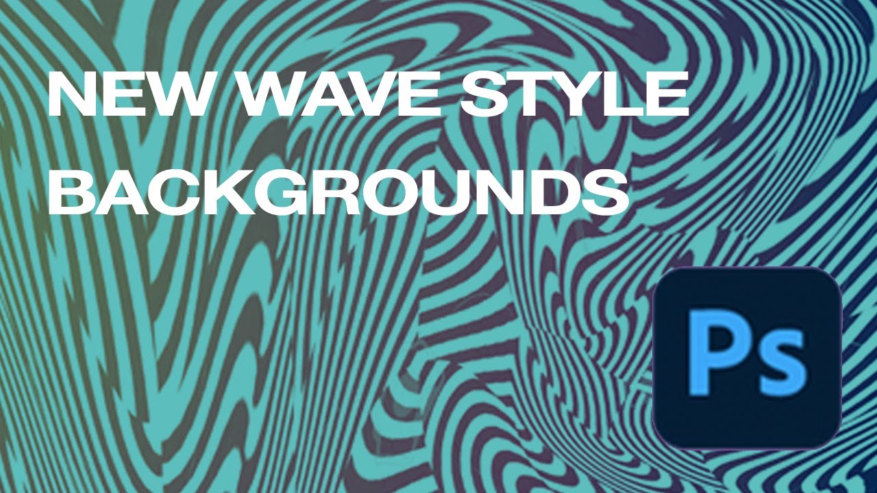New Wave Style Backgrounds in Photoshop - YouTube